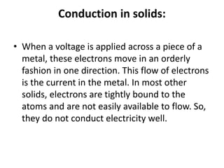 Flow in solid, liquid,electrolytes of electricity.pptx