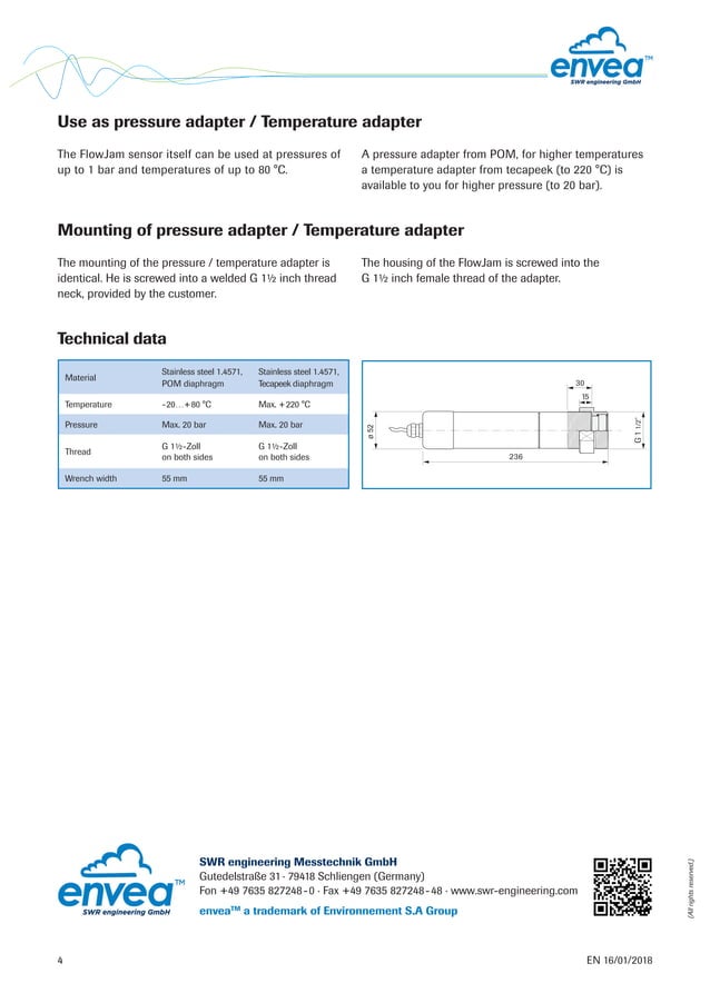 Bulk flow detection solids FLOWJAM | PDF