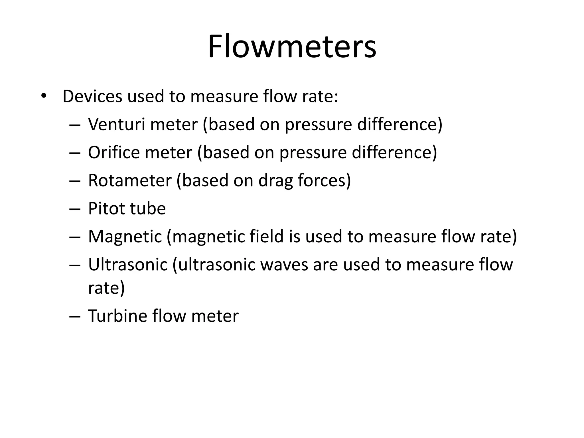 Flow measurement | PPTX