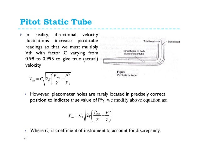 Flow Test Pitot Chart