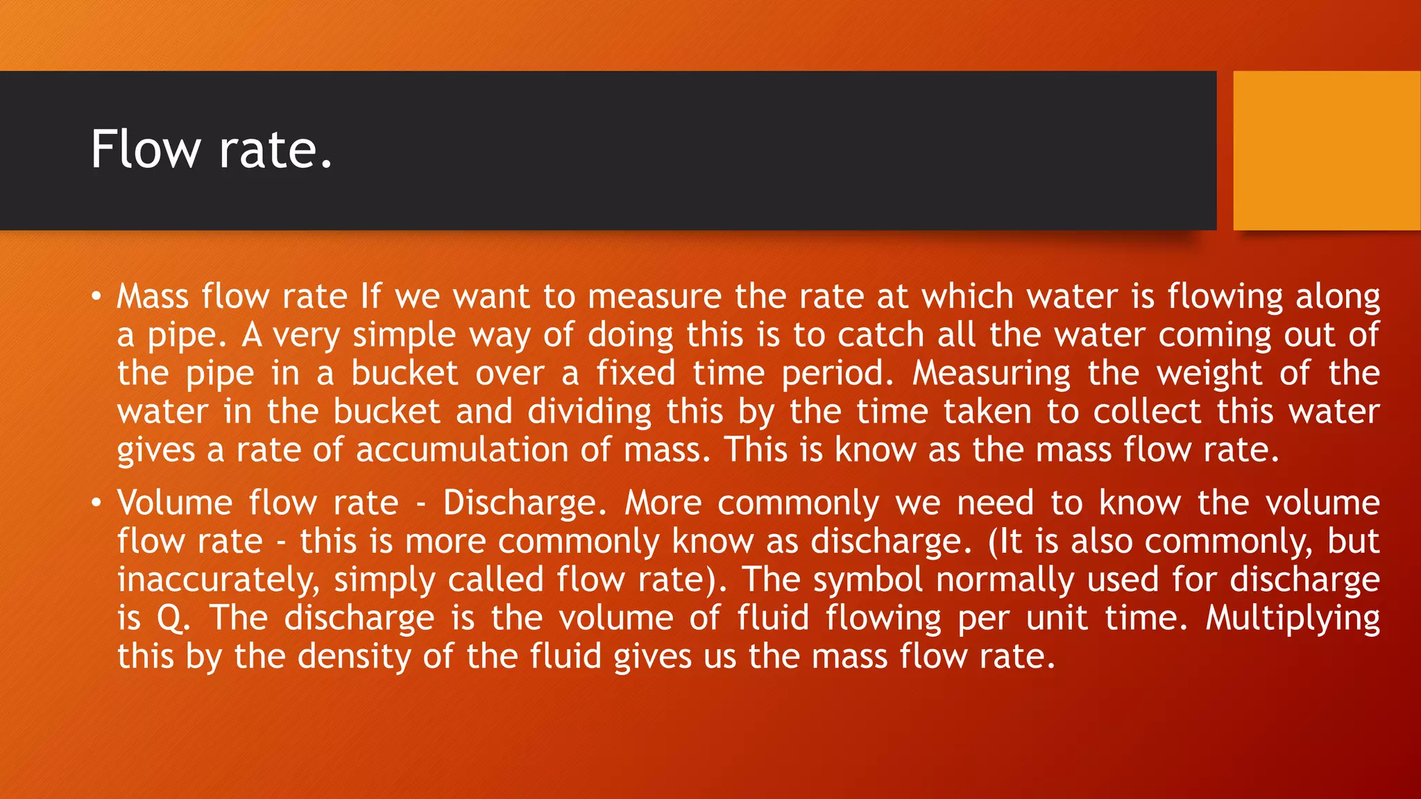 Flow measurement | PPTX