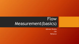 Flow measurement | PPTX