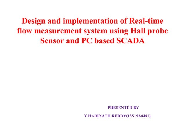 Flow measurement | PPTX