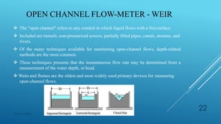 Flow measurement - It contents all type of Flow Measuring devices like ...