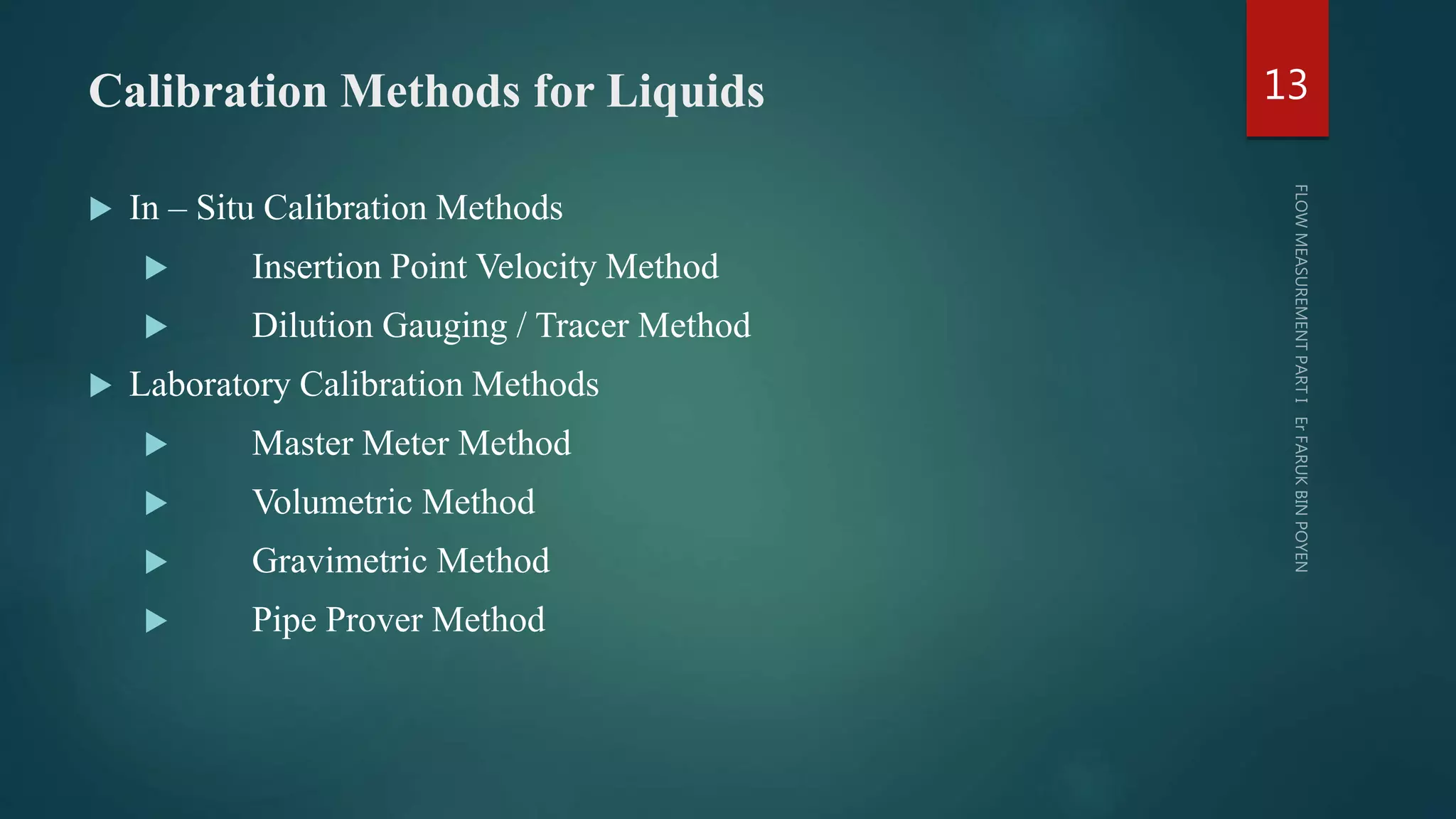 Flow measurement part i | PDF