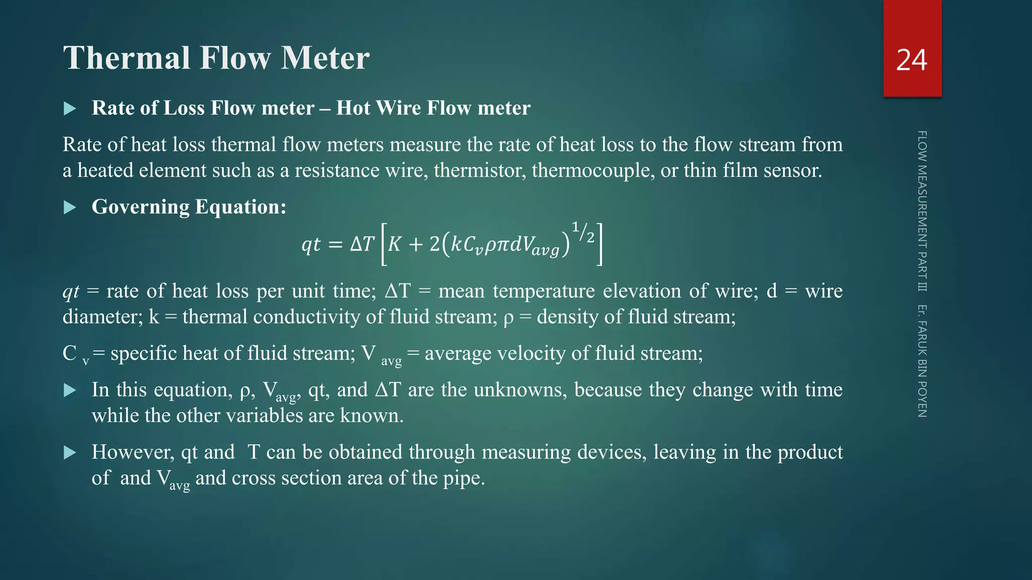 Flow measurement part III | PPT