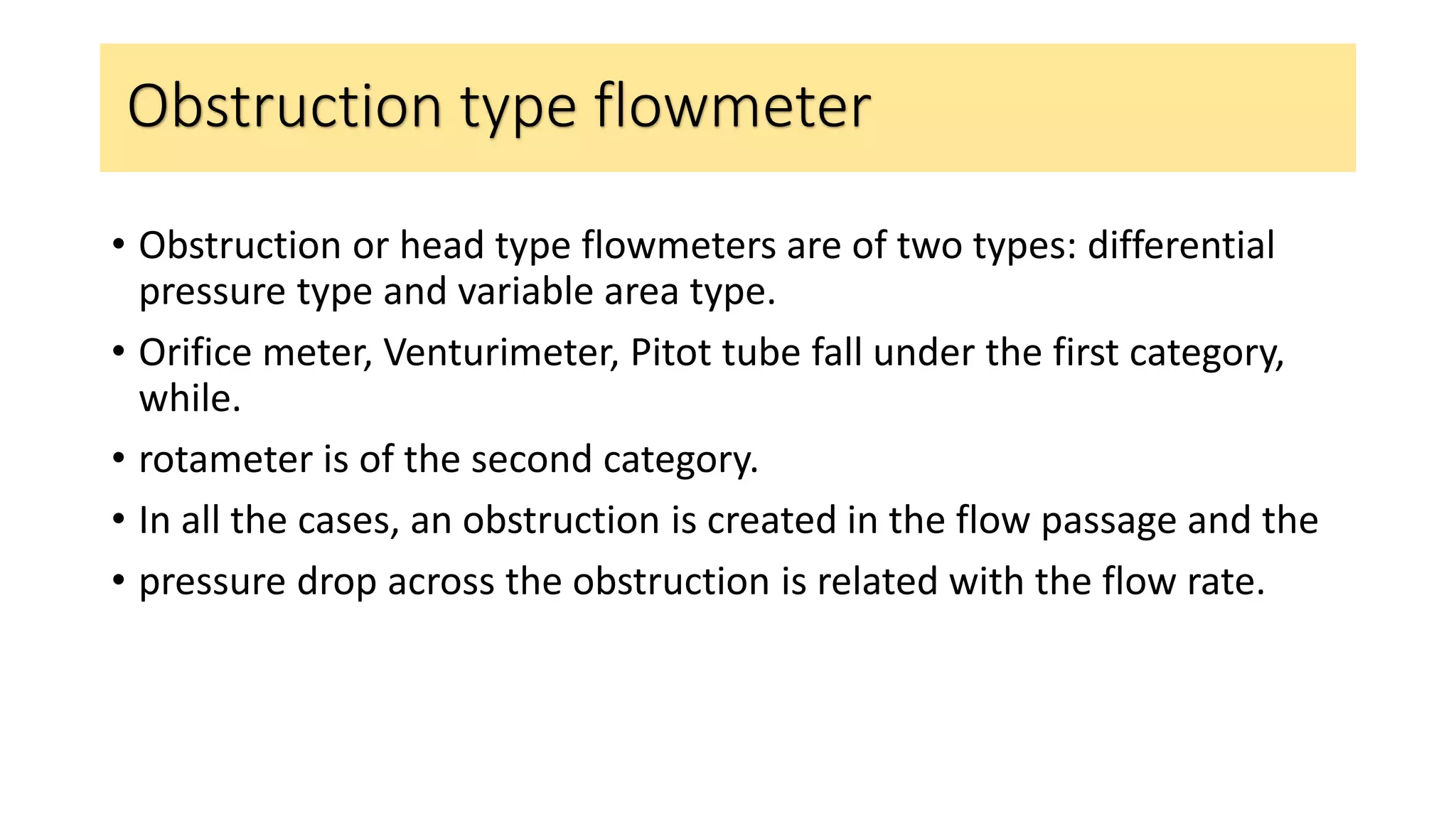 Flow measurement in industries | PPTX