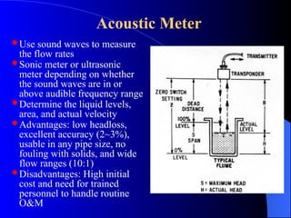 Flow Measurement chapter in metrology .ppt