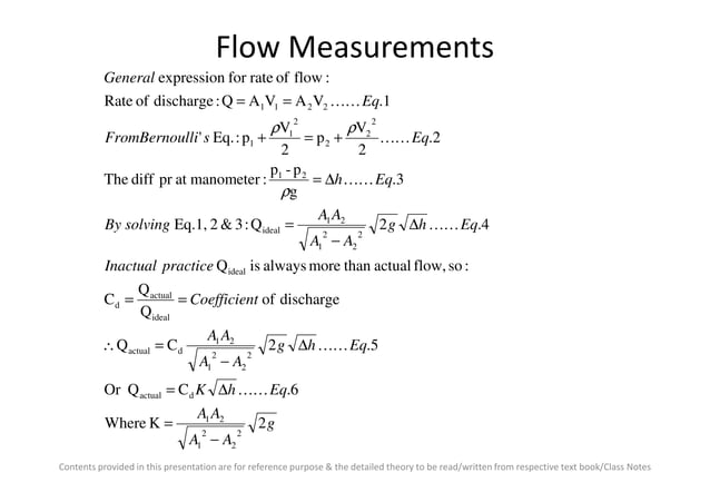 Flow measurement pdf | PDF
