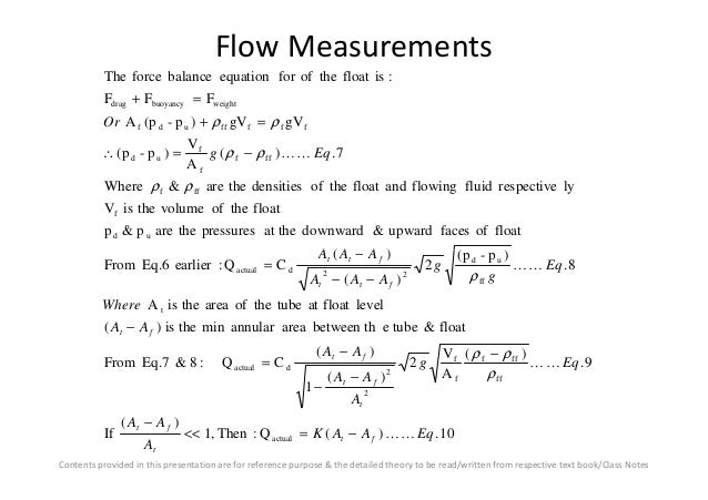 Flow measurement pdf