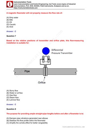 Flow measurement questions | PDF