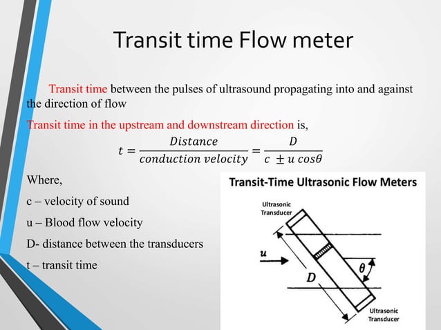 Flow measurement in Blood flow | PPTX