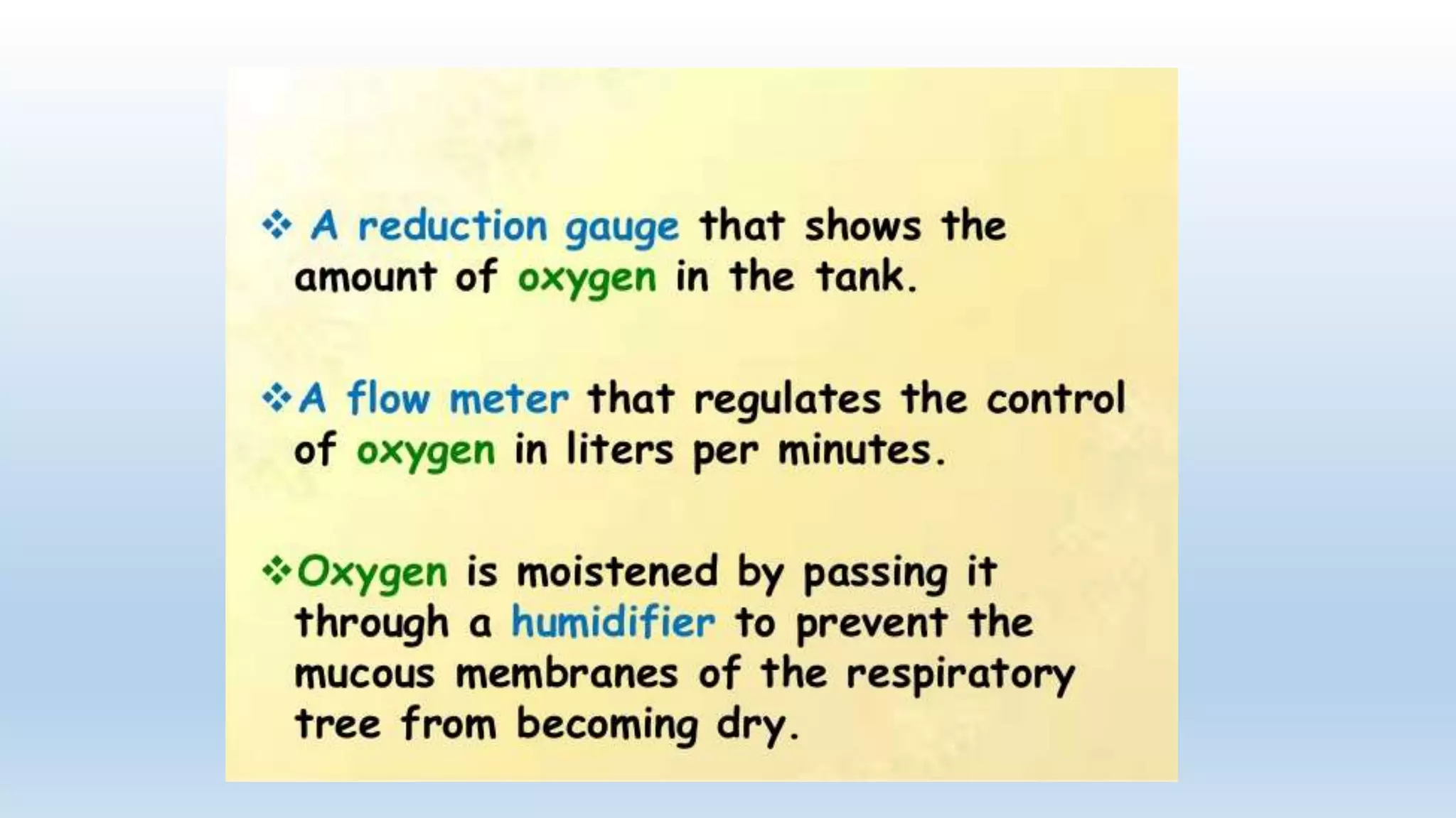Oxygen Cylinders and Flowmeter- Uses and Maintenance | PPTX