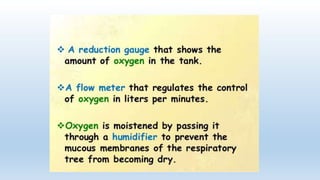 Oxygen Cylinders and Flowmeter- Uses and Maintenance | PPTX