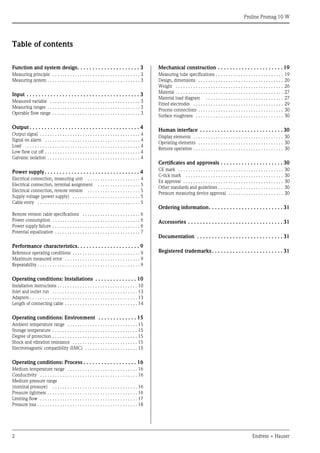 Flowmeter Promag 10W-Electromagnetic-Water and Waste Water | PDF