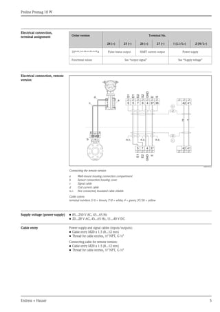 Flowmeter Promag 10W-Electromagnetic-Water and Waste Water | PDF