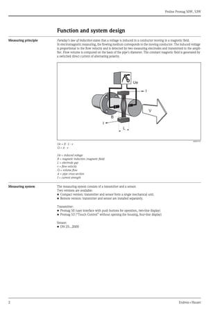 Flowmeter Promag 50W, 53W-Electromagnetic-Water and Waste Water | PDF