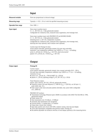 Flowmeter Promag 50W, 53W-Electromagnetic-Water and Waste Water | PDF