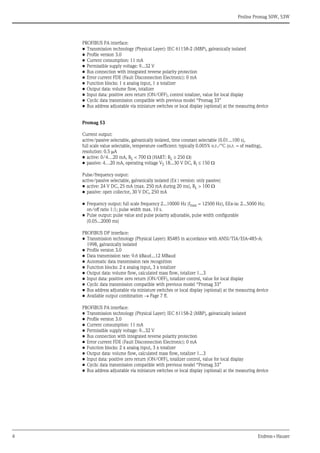 Flowmeter Promag 50W, 53W-Electromagnetic-Water and Waste Water | PDF