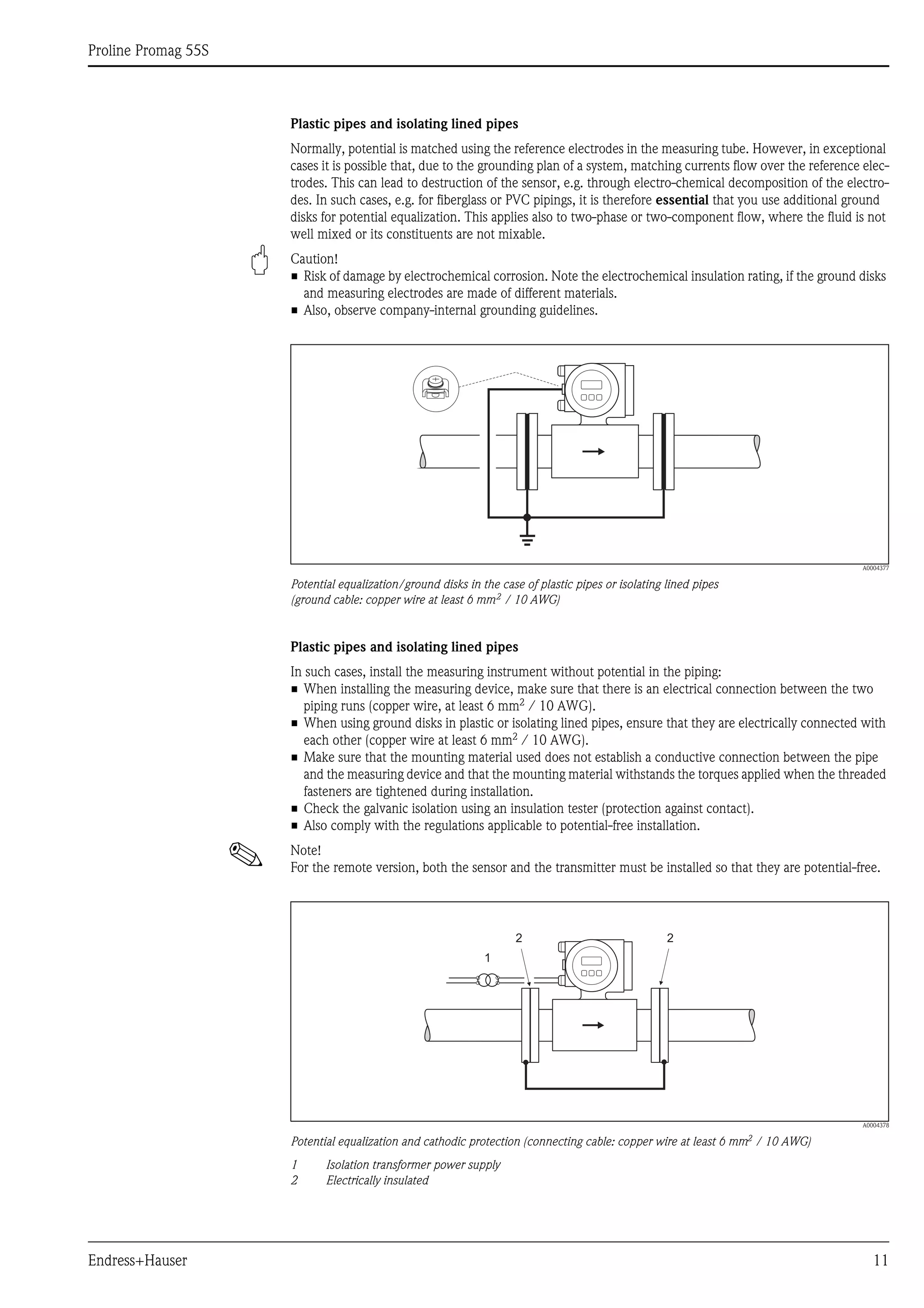 Flowmeter Promag 55S-Electromagnetic-Endress Hauser | PDF