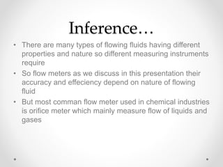 Flow meters | PPTX