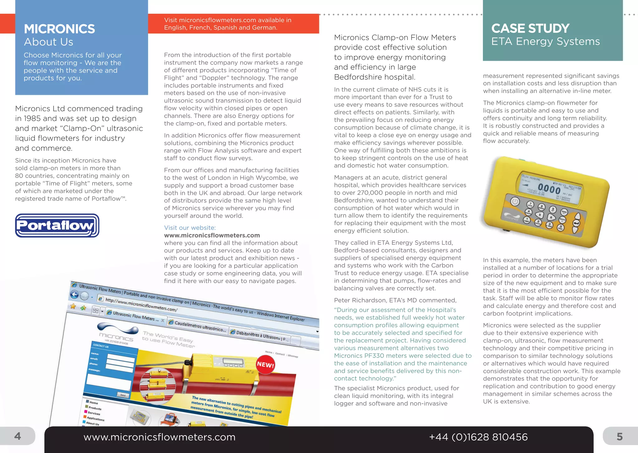 Flow Meters Micronics Portable Fixed Flow Meters Ultrasonic Clamp On | PDF