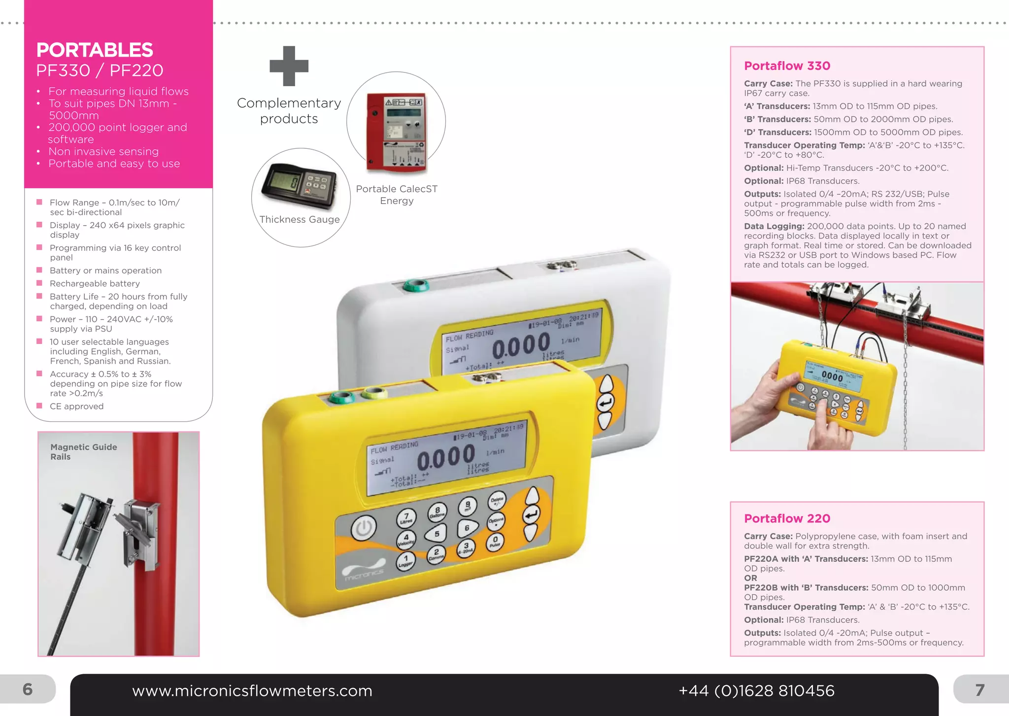 Flow Meters Micronics Portable Fixed Flow Meters Ultrasonic Clamp On | PDF