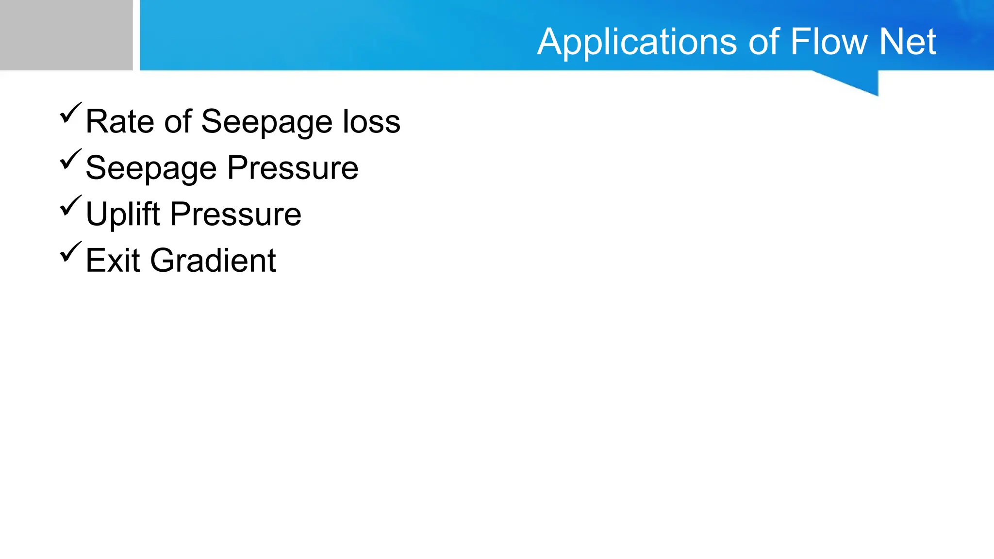 Flow Net for SY civil Engineering students | PPT