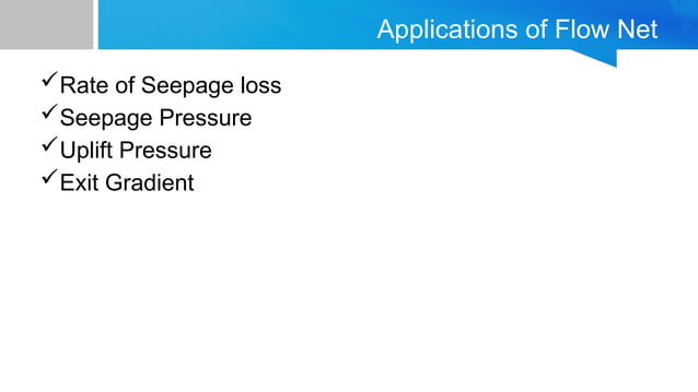 Flow Net for SY civil Engineering students | PPT