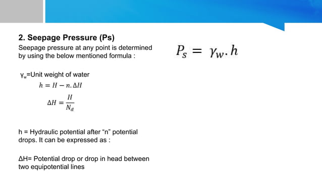 Flow Net for SY civil Engineering students | PPT