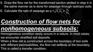 Flow net in anisotropic soils | PPTX