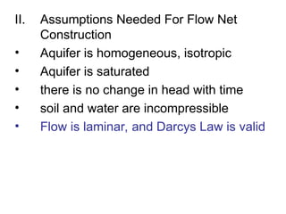 FLOW NETS Under Homogenous Earthren Dams | PPT