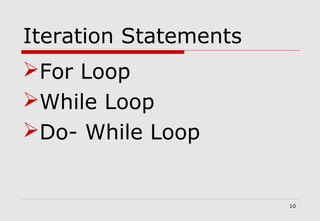 Flow of control c++ | PPT
