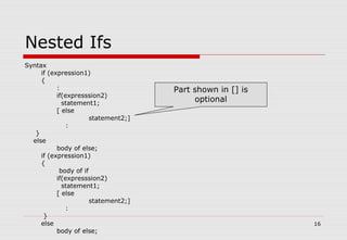 Flow of control c++ | PPT | Programming Languages | Computing