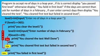 FLOW OF CONTROL-NESTED IFS IN PYTHON | PPTX | Programming Languages | Computing