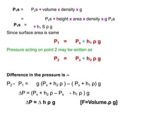 Flow of fluid- Pharmaceutical Engineering | PPTX