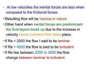 Flow of fluid- Pharmaceutical Engineering | PPTX