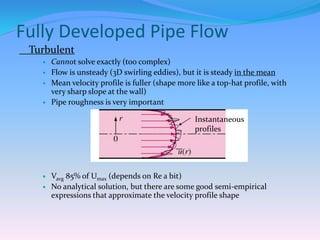 Flow of incompressible fluids through pipes | PPTX