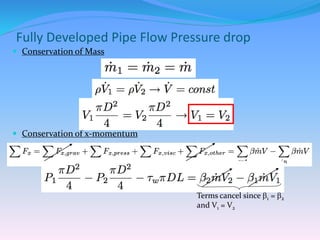 Flow of incompressible fluids through pipes | PPTX