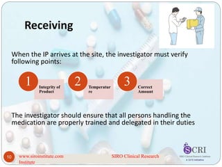 Flow of IP From Manufacturing Facility To Patient in Clinical Trials I ...