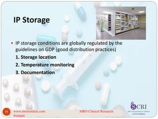 Flow of IP From Manufacturing Facility To Patient in Clinical Trials I ...