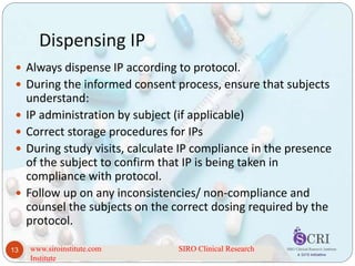Flow of IP From Manufacturing Facility To Patient in Clinical Trials I ...