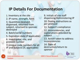 Flow of IP From Manufacturing Facility To Patient in Clinical Trials I Clinical Research.pptx