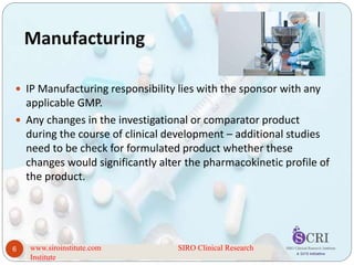 Flow of IP From Manufacturing Facility To Patient in Clinical Trials I ...