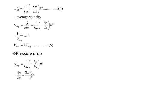 Flow of viscous fluid through circular pipe | PPTX
