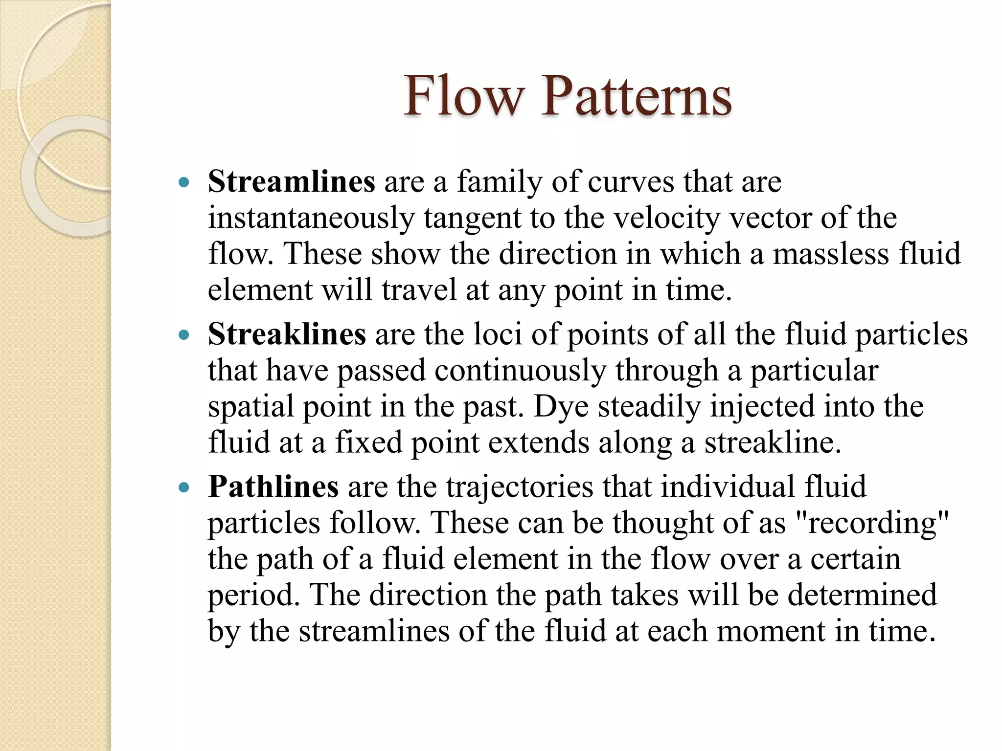 Flow patterns and types of flow | PPTX