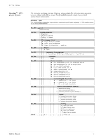 Flowphant t dtt31, dtt35 endress+hauser datasheet-flow switch | PDF