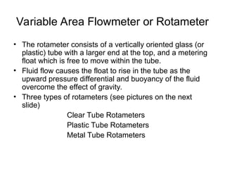 MECH 591 Instrumentation and Measurement Flow Measurements.ppt