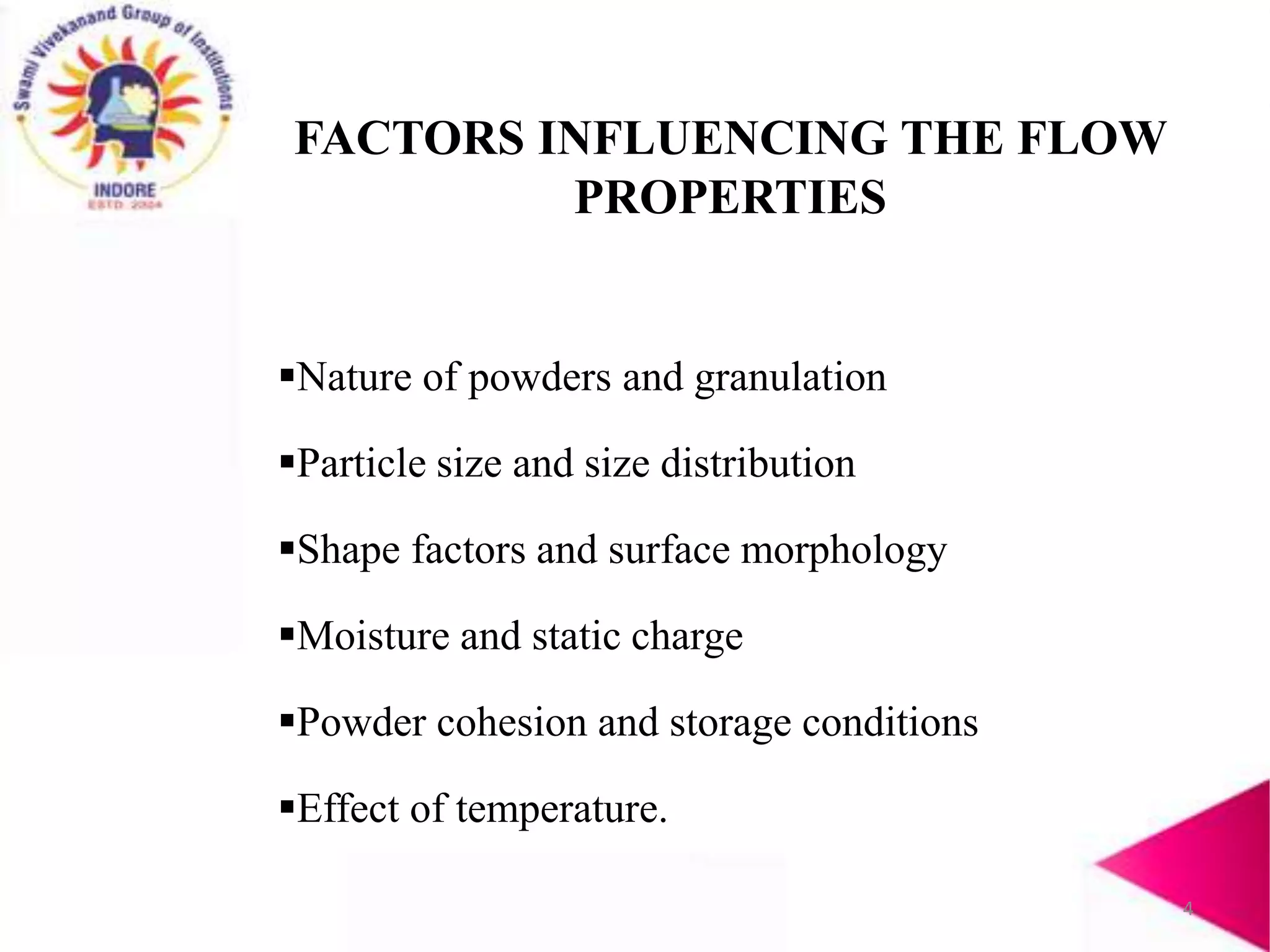 Pharmacy#Flow properties of powders#Physical pharmaceutics | PPTX