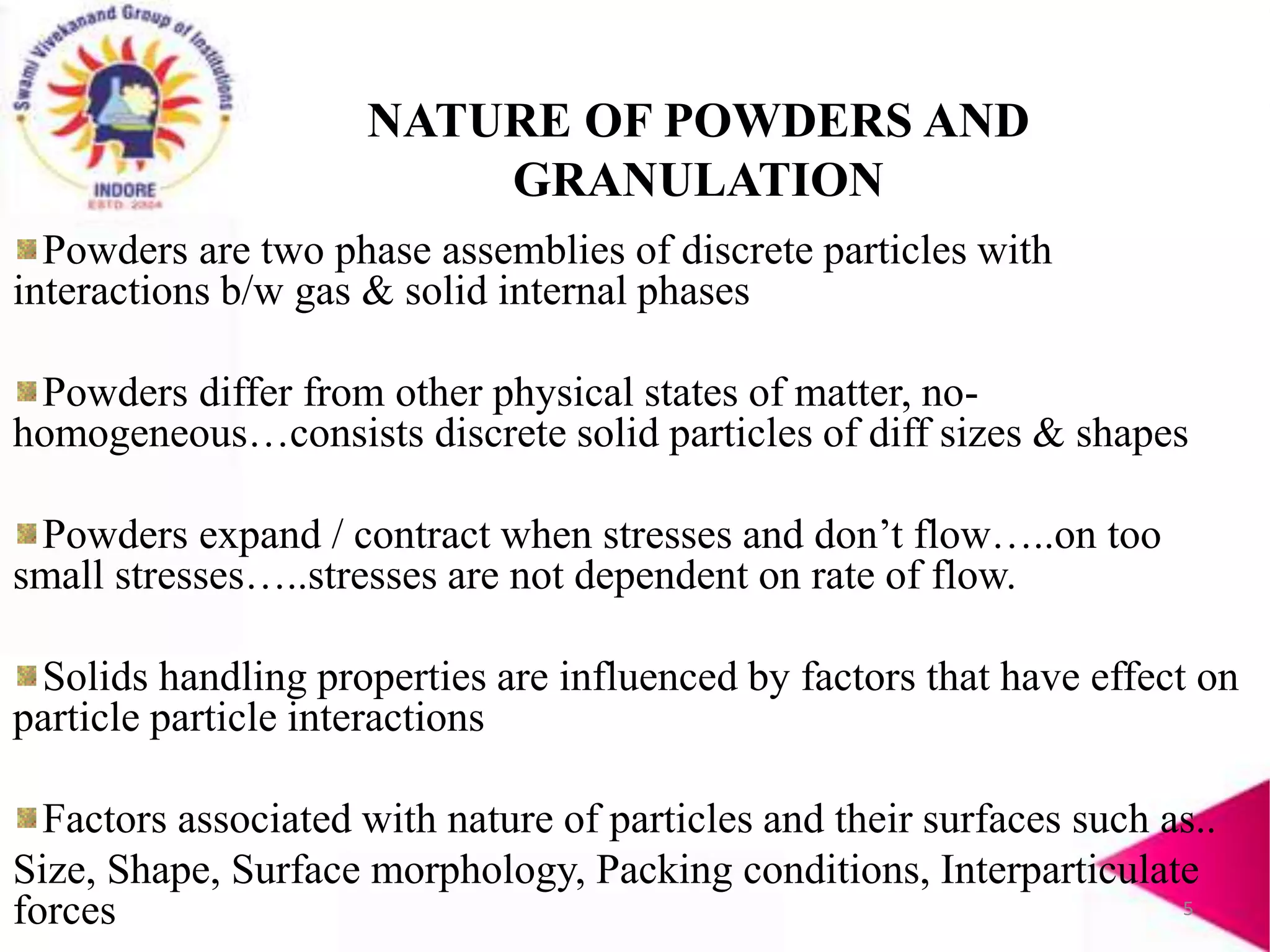 Pharmacy#Flow properties of powders#Physical pharmaceutics | PPTX